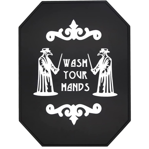 Tosoenphy | Wall Decor | Solid Pine Wood Halloween Goth Plague Doctor ...